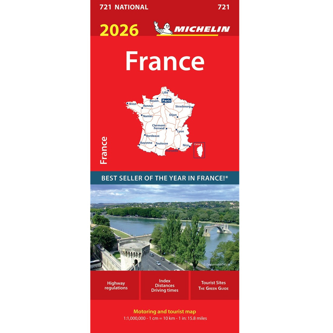 2026 map of France fold out Michelin 721 ISBN:9782067264892 – Vicarious ...
