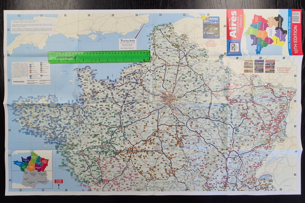 Map of Aires in France for All the Aires France 10th edition Vicarious ...