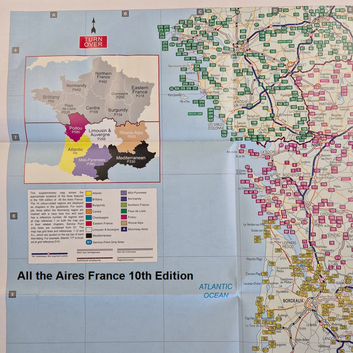Map of Aires in France for All the Aires France 10th edition Vicarious ...